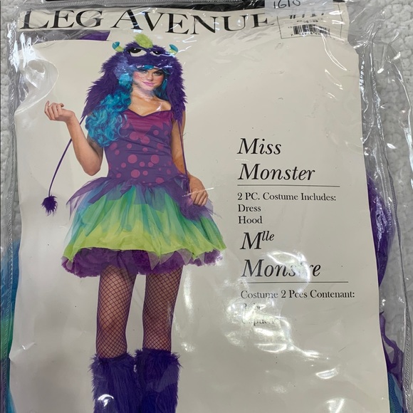 Leg Avenue | Dresses | Leg Avenue Miss Monster Adult Costume | Poshmark